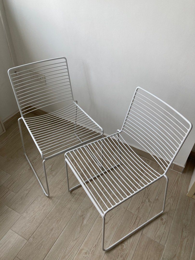 HAY Hee Dining Chair, White, Furniture & Home Living, Furniture, Chairs ...