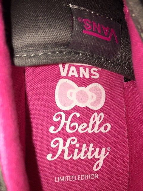 Hello Kitty Vans Shoes Limited Edition Sanrio Sneakers, Women's Fashion ...