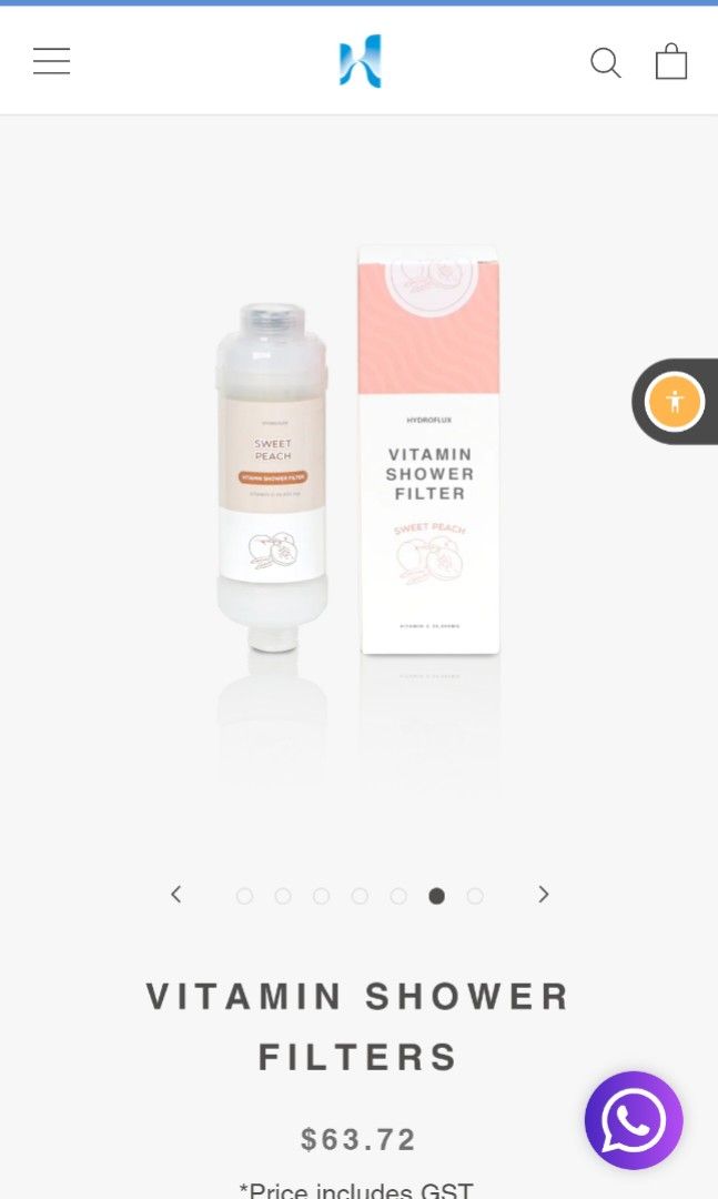 Hydroflux Vitamin Shower Filter, Beauty & Personal Care, Bath & Body ...