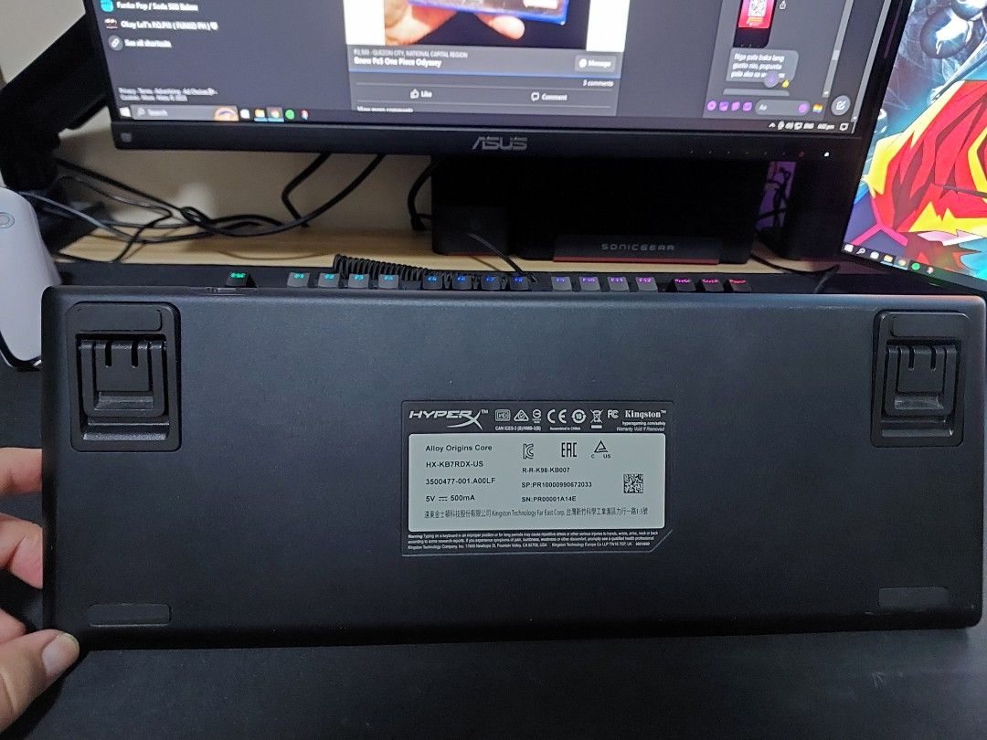 HyperX Alloy Origins Core TKL Mechanical Gaming Keyboard Red Linear ...