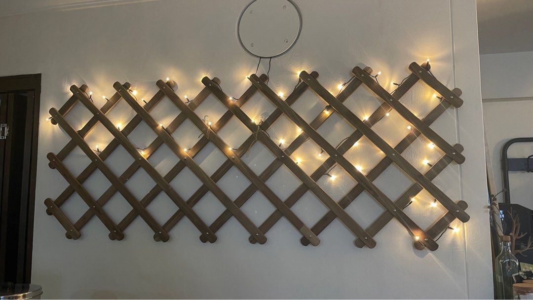 IKEA ASKHOLMEN Trellis, light brown stained, Furniture & Home Living ...