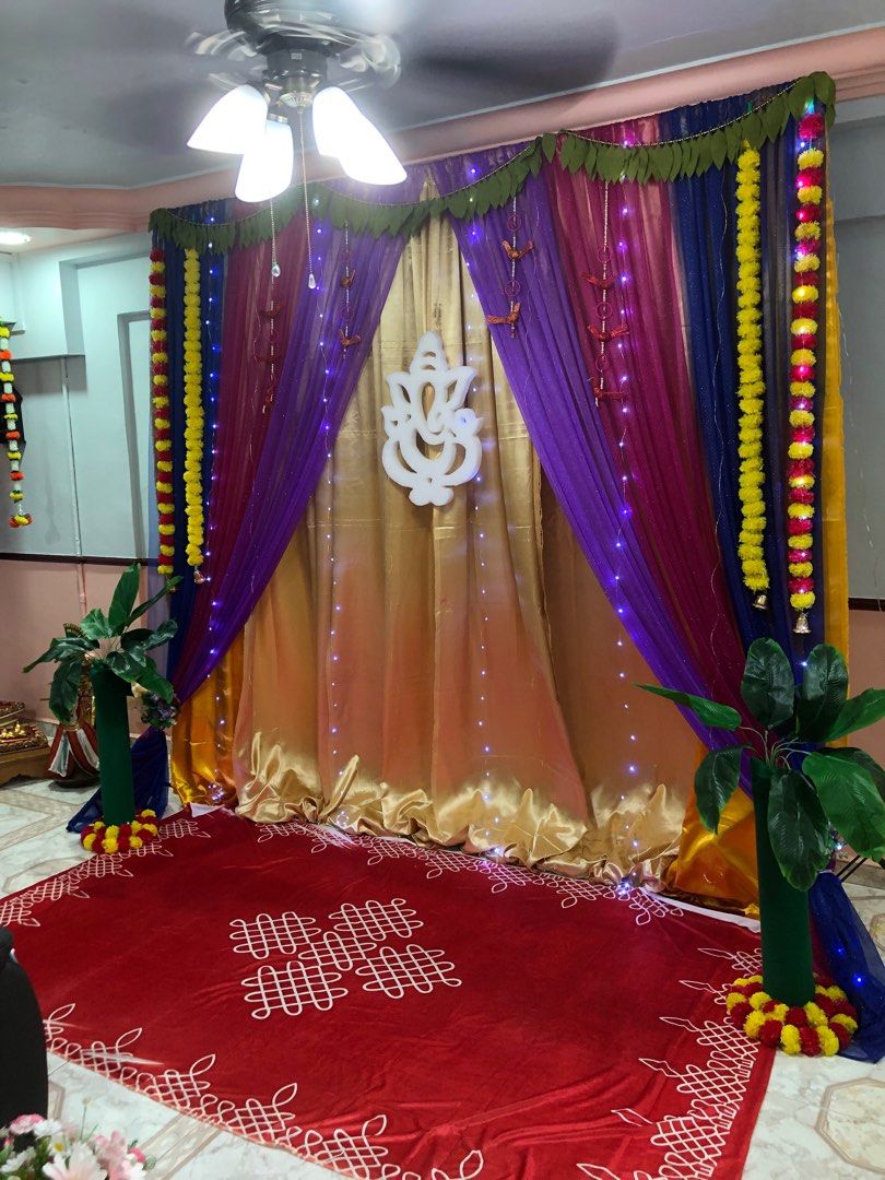 Indian deco for puberty, baby shower, bangle ceremony, half saree ...