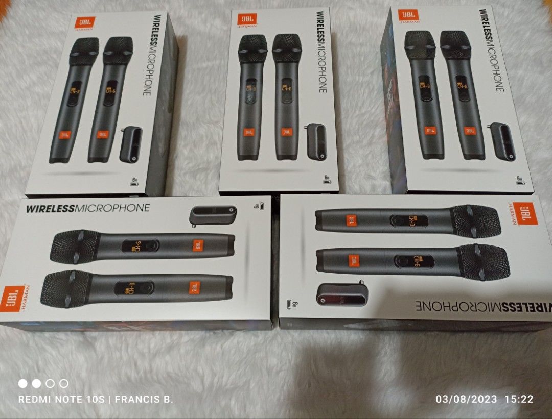 jbl wireless mic, Audio, Microphones on Carousell