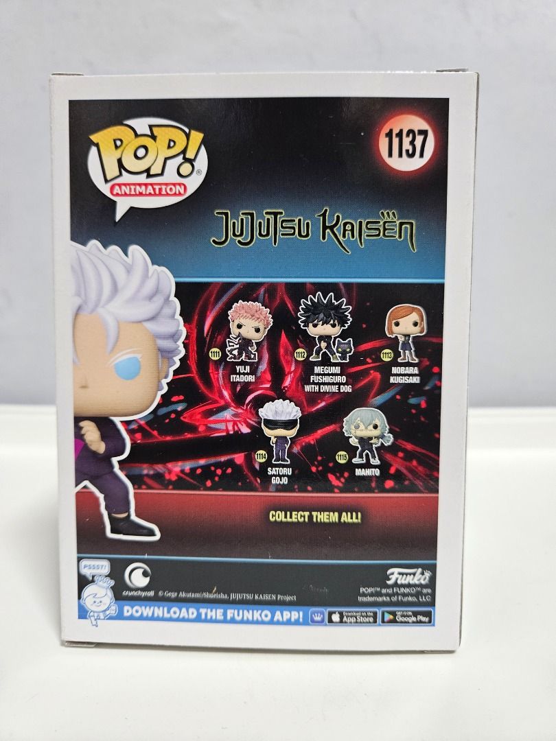 Jujutsu Kaisen Funko Pop - Gojo Satoru Purple (Chalice Exclusive ...