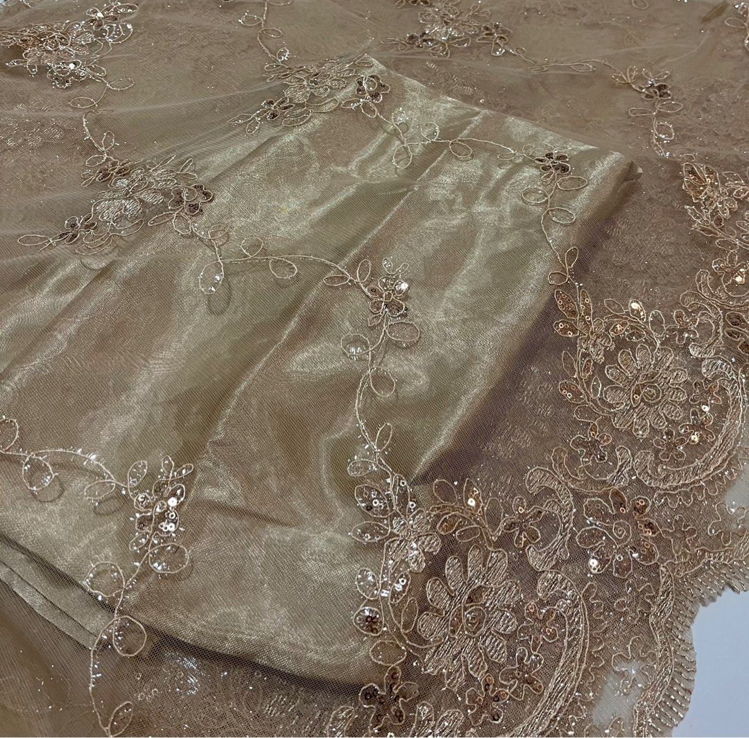 Kain Kebaya Tile Manik Krem, Fesyen Wanita, Pakaian Wanita, Lainnya di ...