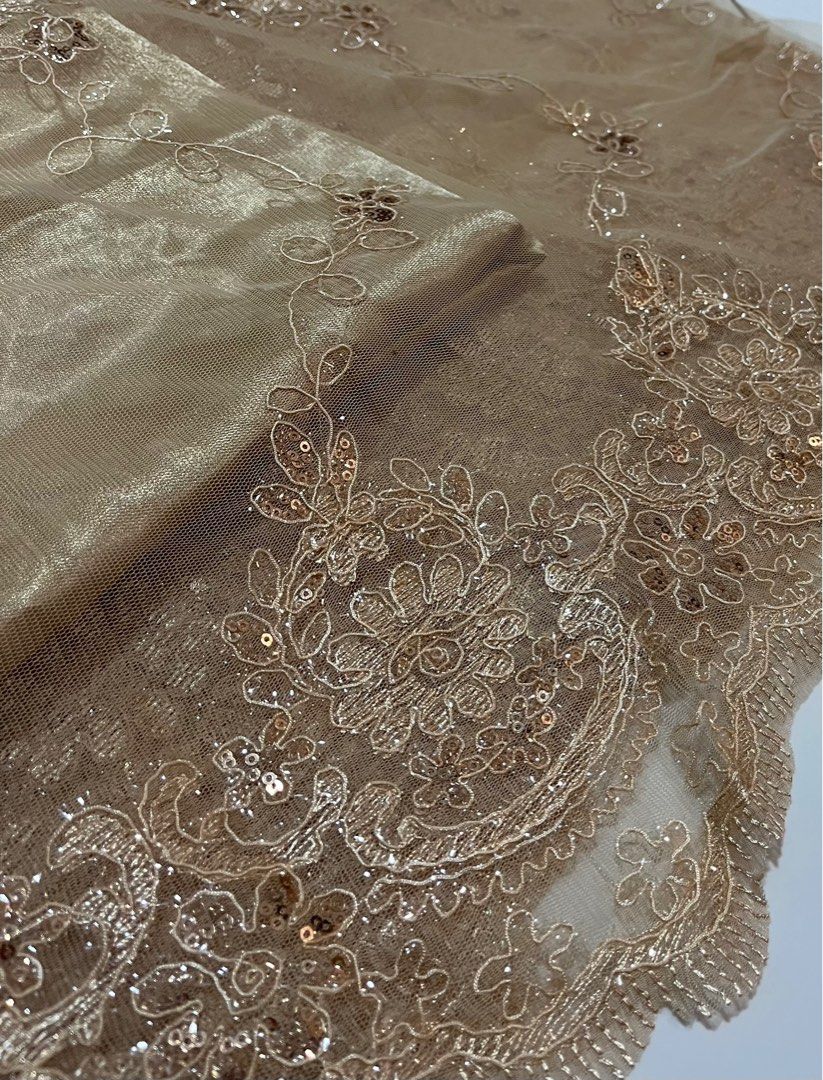 Kain Kebaya Tile Manik Krem, Fesyen Wanita, Pakaian Wanita, Lainnya di ...