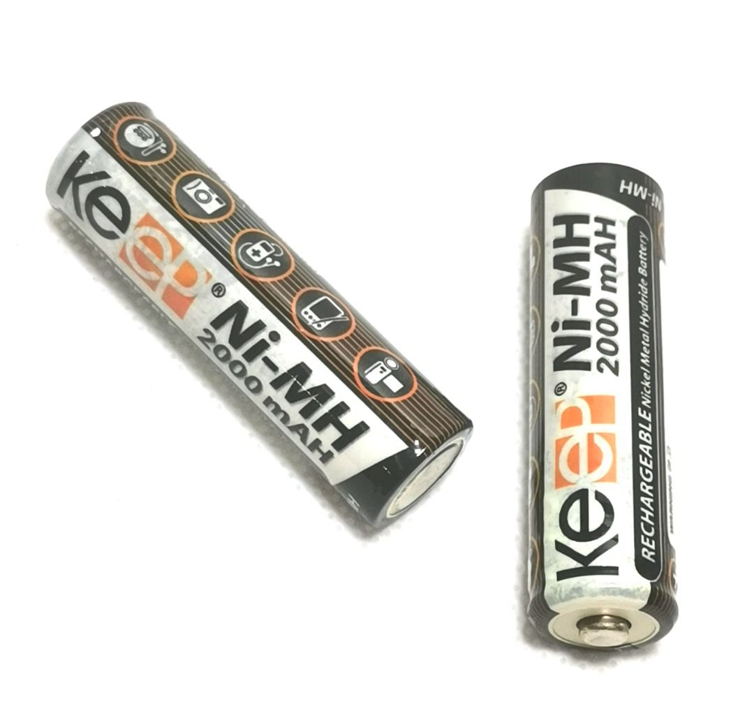 KEEP power smart quick charger + solar backup for AA AAA rechargeable ...