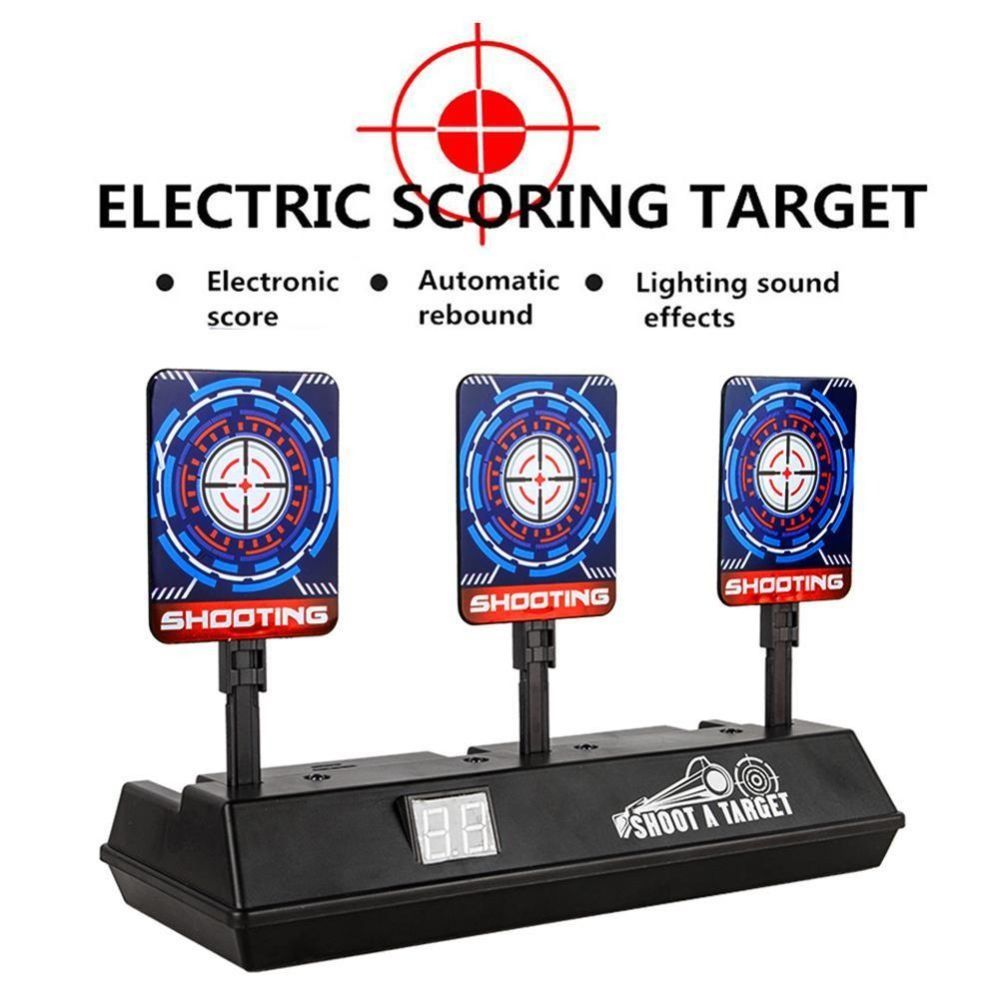 Kids Children Auto-Reset Electronic Shooting Scoring Target Toy with ...