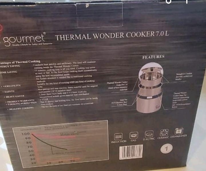 7 Litre La Gourmet Thermal Wonder Cooker, TV & Home Appliances, Kitchen ...