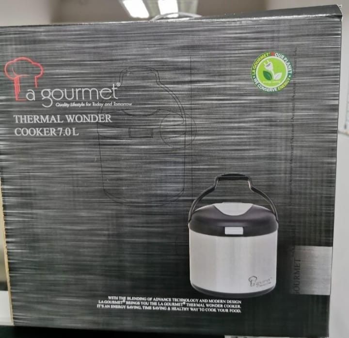 7 Litre La Gourmet Thermal Wonder Cooker, TV & Home Appliances, Kitchen ...