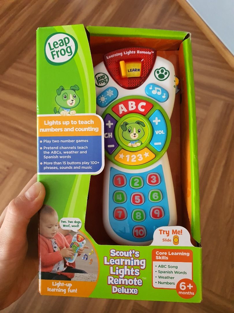 LeapFrog Scout's Learning Lights Remote Deluxe, Babies & Kids, Infant ...