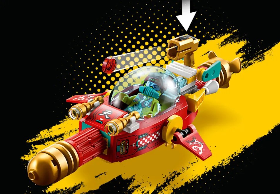 Lego 80037 Monkie Kid Minifigure MK097 & Golden Staff Submarine ...