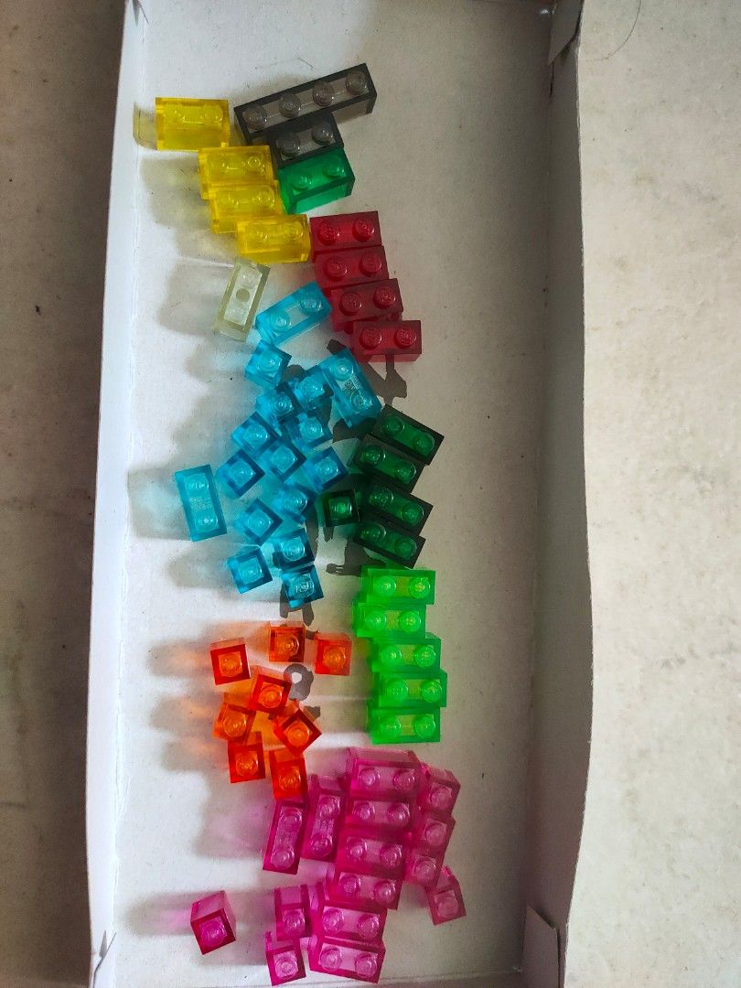 Lego transparent bricks, Hobbies & Toys, Toys & Games on Carousell