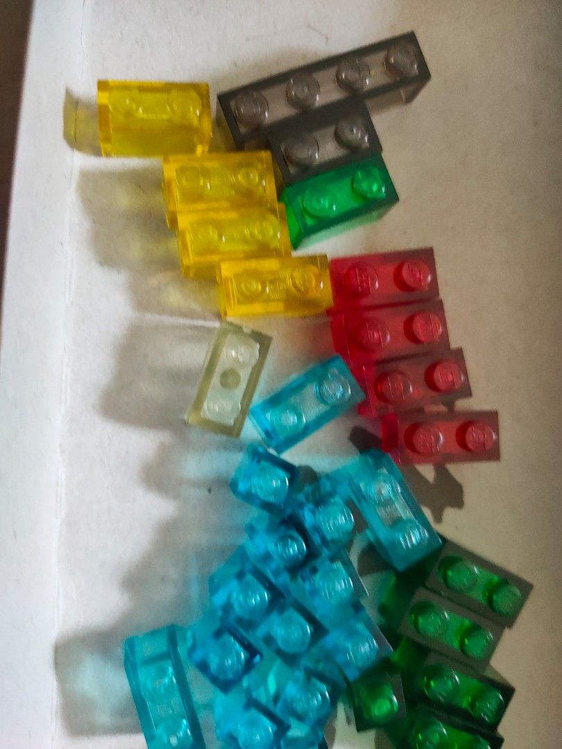 Lego transparent bricks, Hobbies & Toys, Toys & Games on Carousell