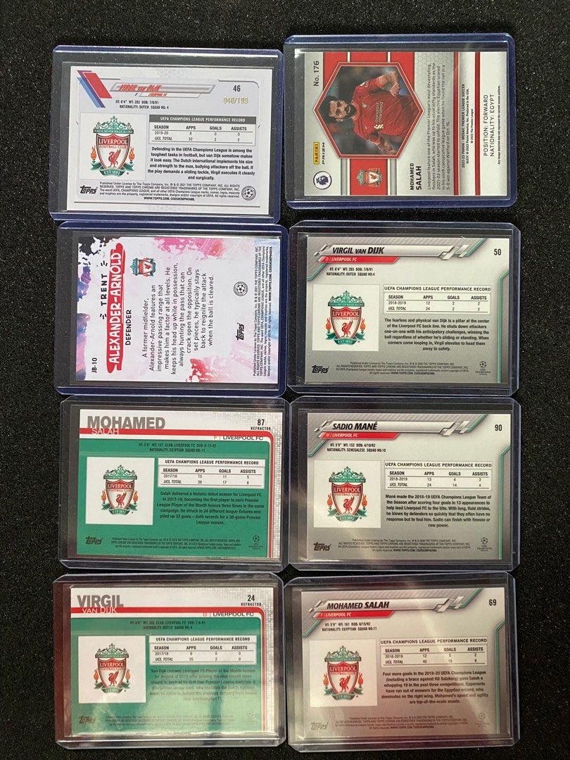 Liverpool FC Team Soccer Cards: ($5-$40), Hobbies & Toys, Toys & Games ...