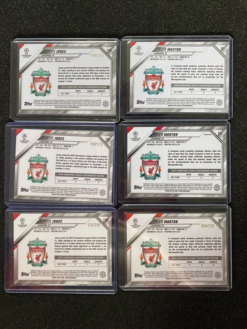 Liverpool FC Team Soccer Cards: ($5-$40), Hobbies & Toys, Toys & Games ...