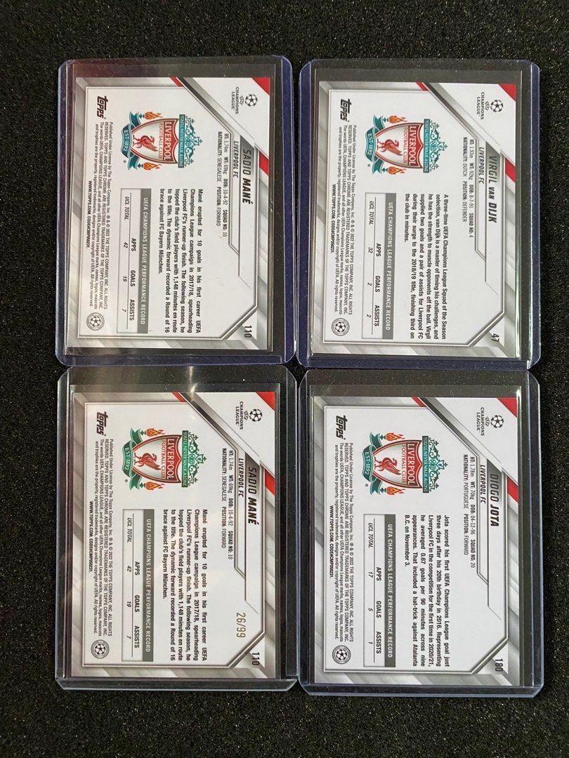 Liverpool FC Team Soccer Cards: ($5-$40), Hobbies & Toys, Toys & Games ...