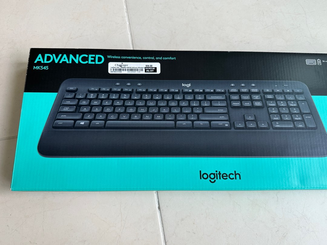 Logitech MK545 Advance Wireless Combo, Computers & Tech, Parts & Accessories, Computer Keyboard ...