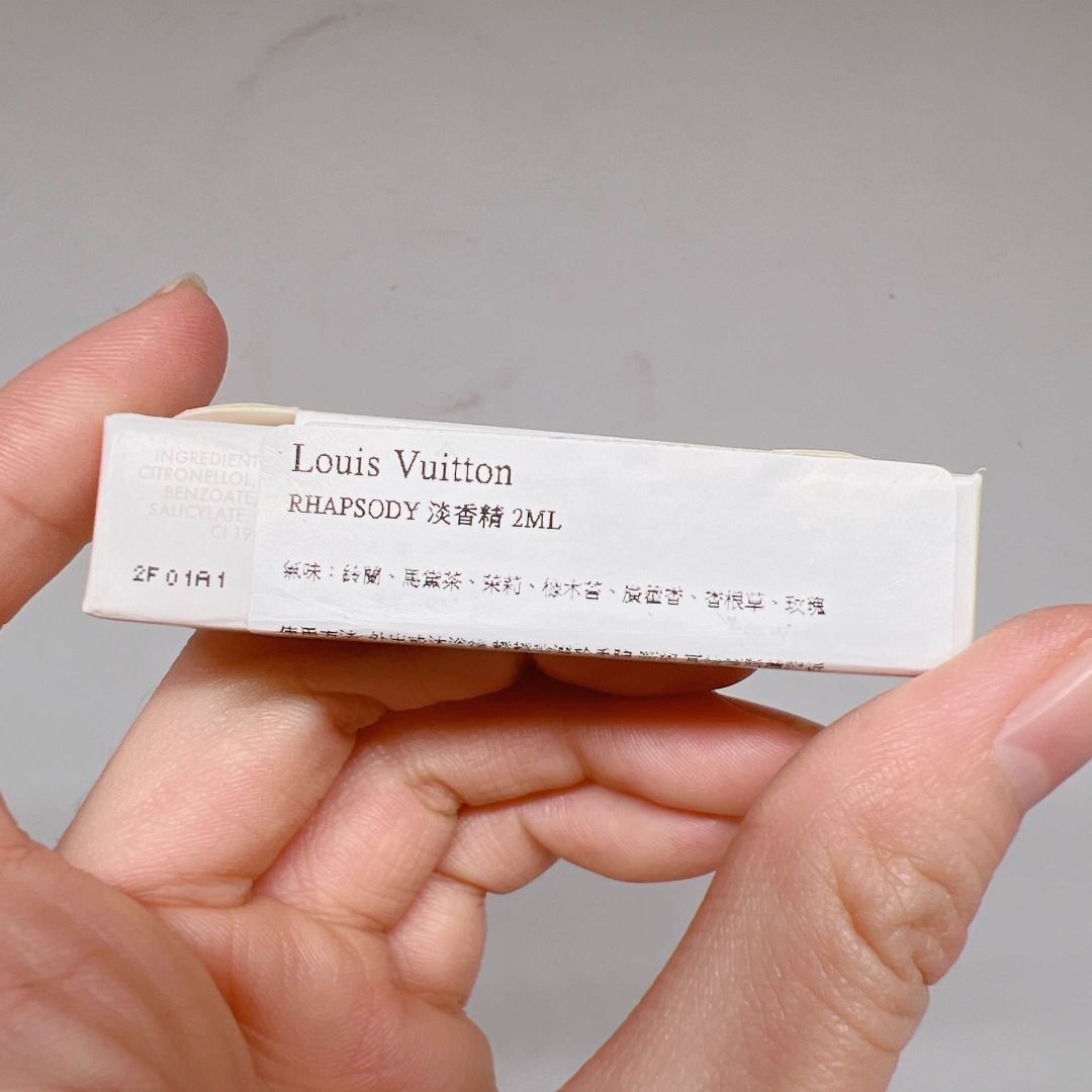 LOUIS VUITTON LV RHAPSODY 狂想曲 淡香精 2ml（非凡創作 Les Extraits 頂級香水系列）, 香水、美妝 ...