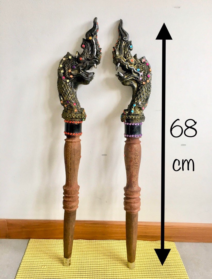 LP Pinak Phayanak Phaya Naga Maikru 1 Pair 68cm, Hobbies & Toys ...