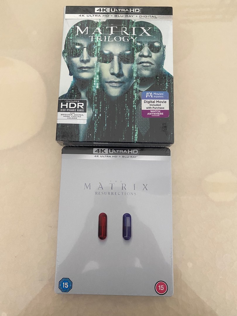 Matrix 4K Ultra HD Blu Ray Collection, Hobbies & Toys, Music & Media ...