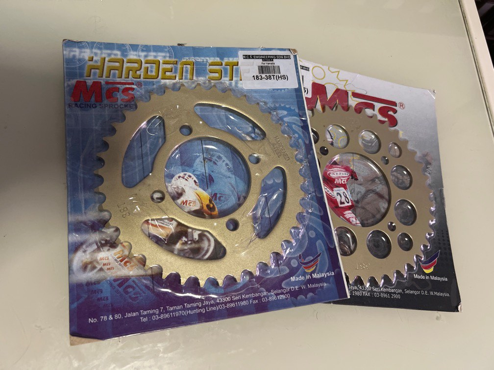 Mcs Sprocket 4 holes, Motorcycles, Motorcycle Accessories on Carousell