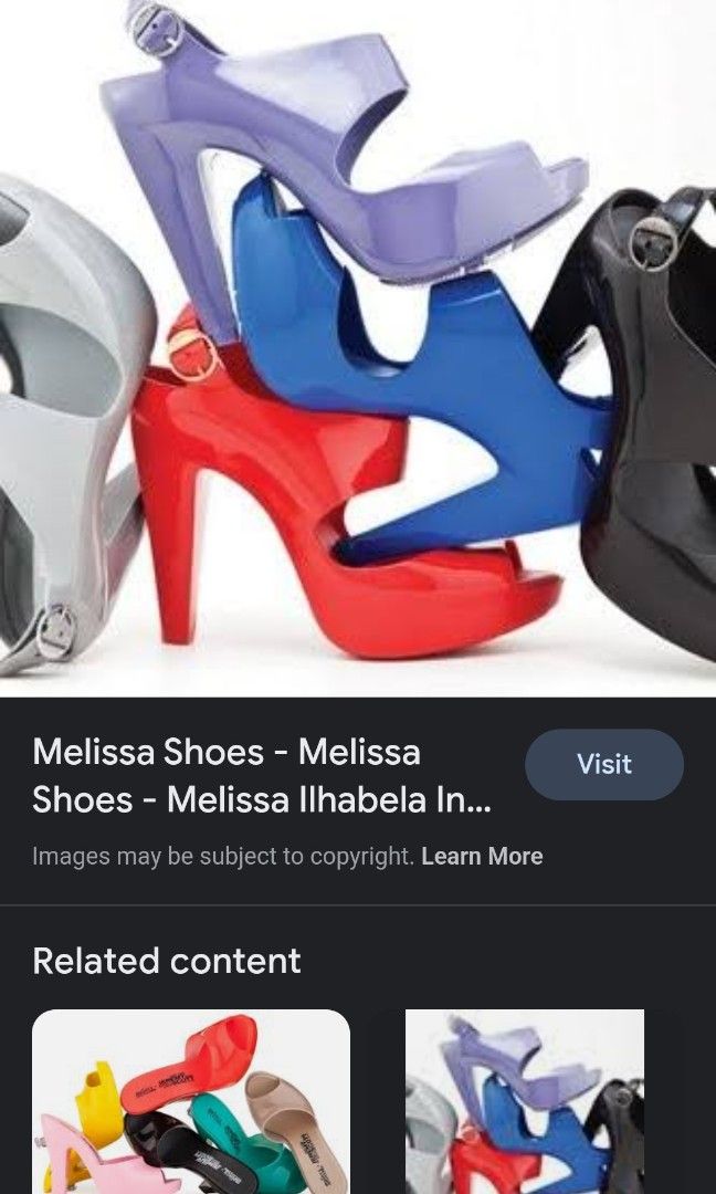 Melissa Rubber High Heels Violet On Carousell