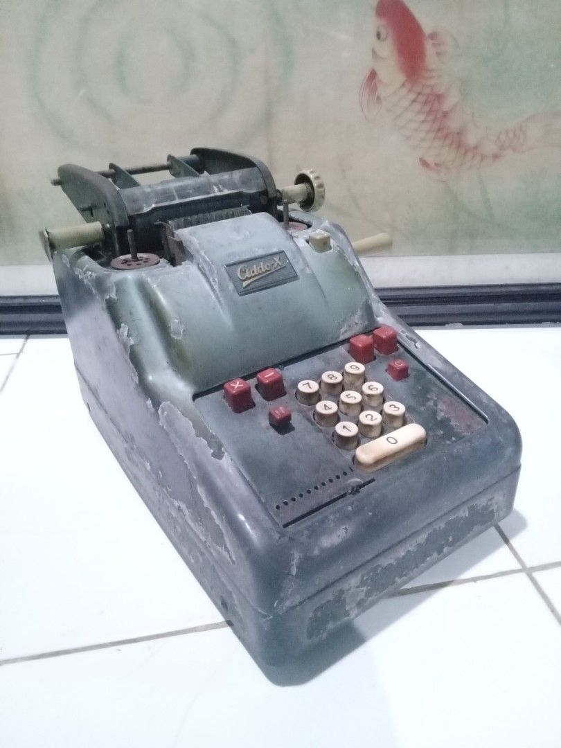 Mesin kasir jadul ADDO-X mesin hitung vintage kalkulator retro klasik ...