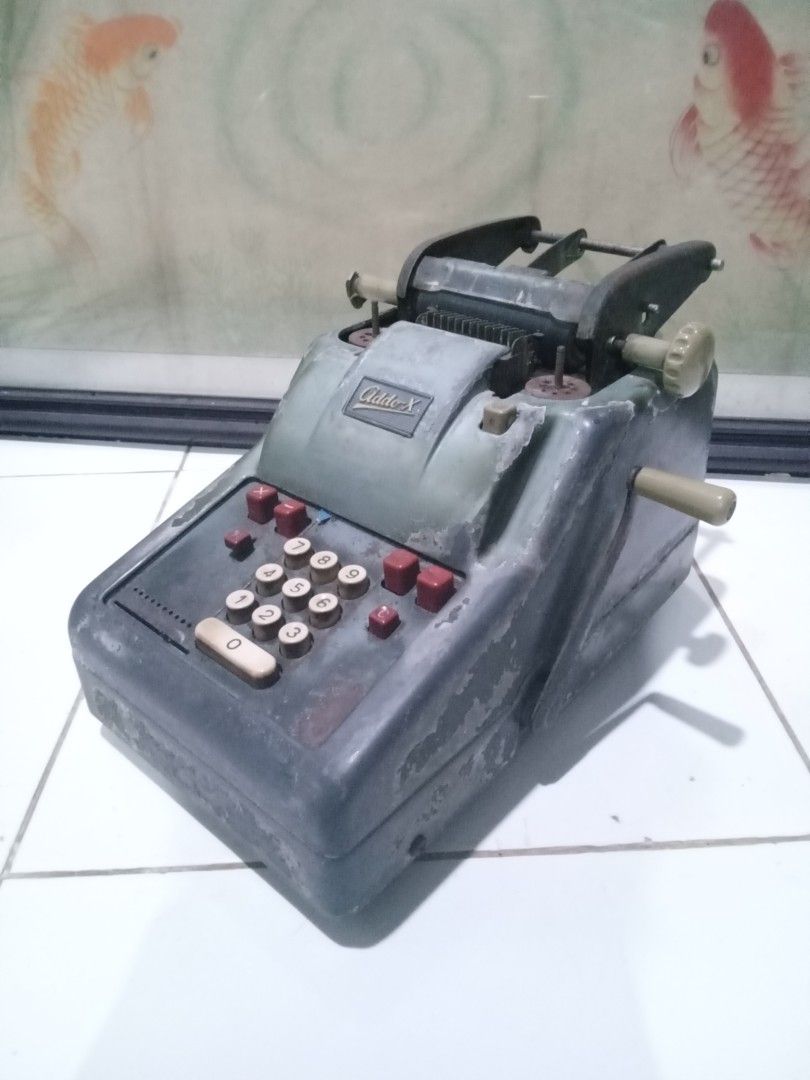Mesin kasir jadul ADDO-X mesin hitung vintage kalkulator retro klasik ...