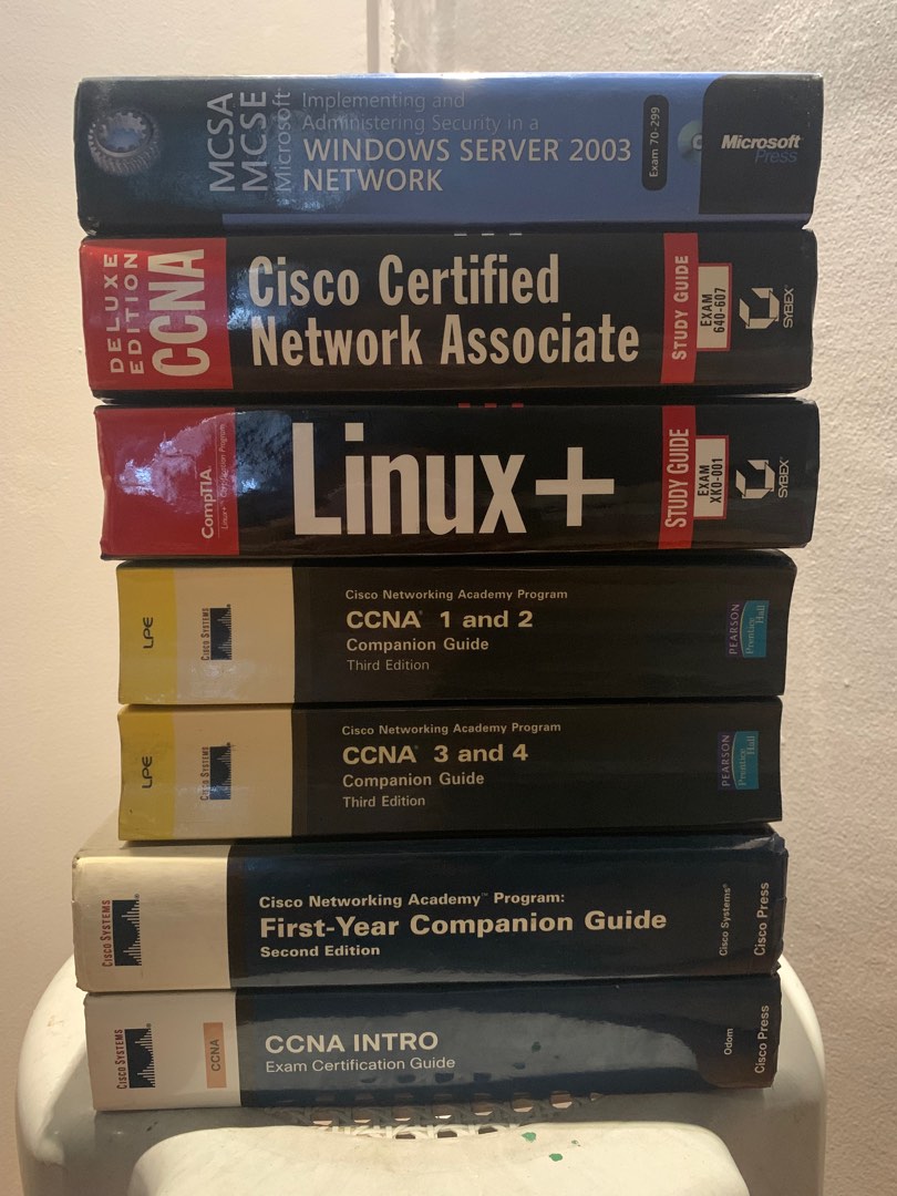Microsoft CCNA Guide Books with CDs, Computers & Tech, Laptops ...
