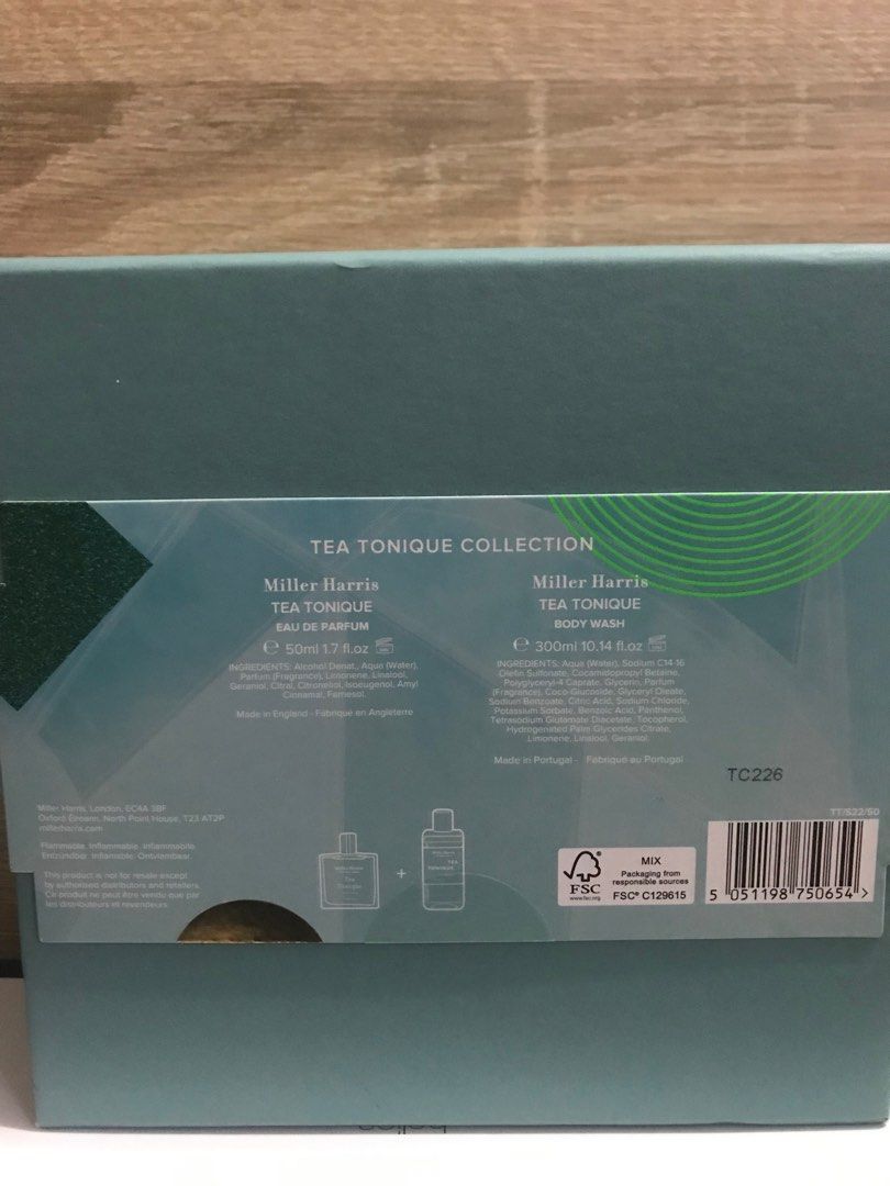 Miller Harris(Tea Tonique Collection), 美容＆個人護理, 健康及美容 - 香水＆香體噴霧 - Carousell