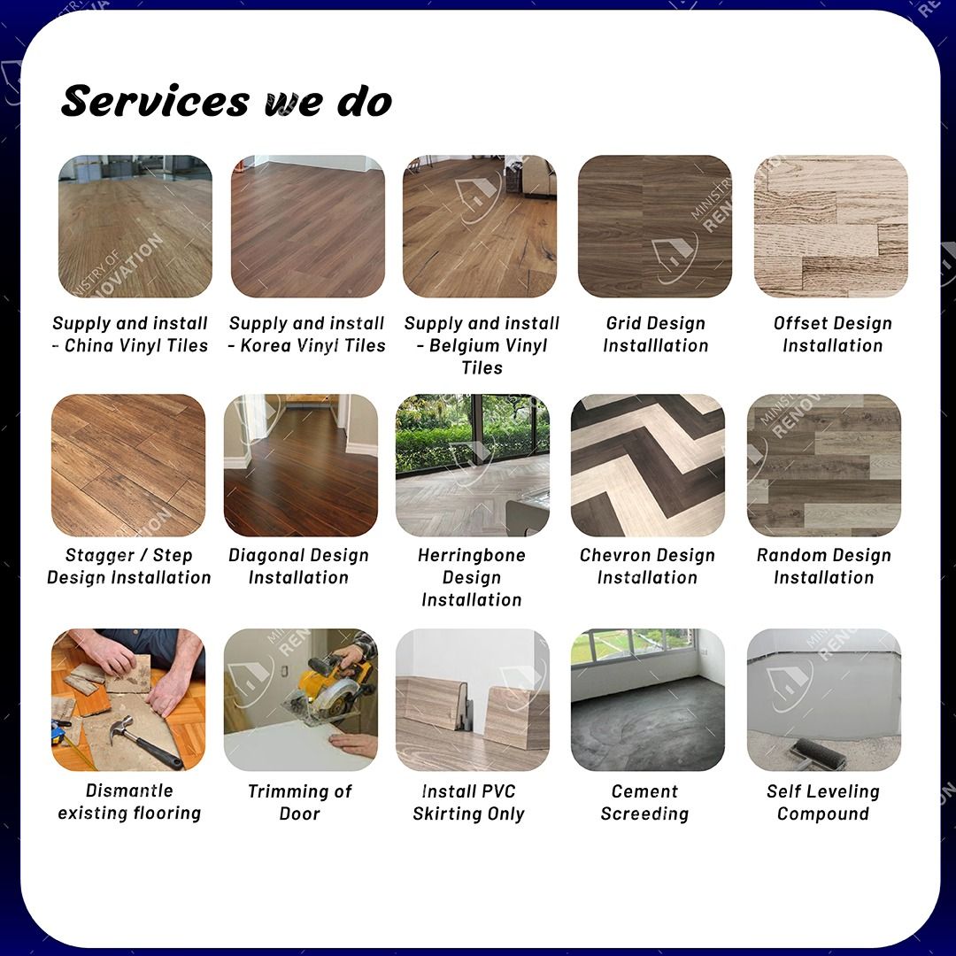 [Ministry of Renovation] HDB BTO Supply and Install Floor Vinyl Work ...