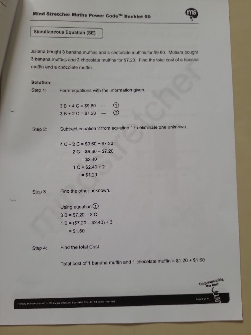 MS math power codes and formulae booklet P6, Hobbies & Toys, Books ...