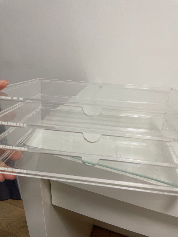 Muji acrylic 3 layers boxes, Furniture & Home Living, Furniture ...