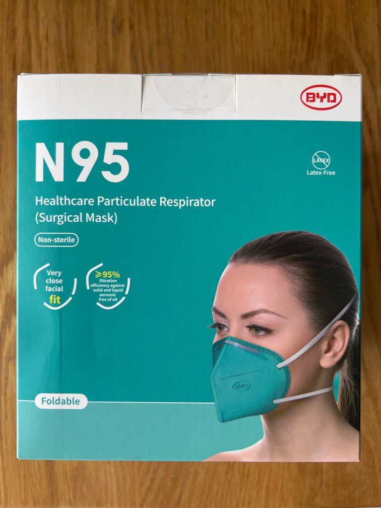 N95 mask, Health & Nutrition, Face Masks & Face Shields on Carousell