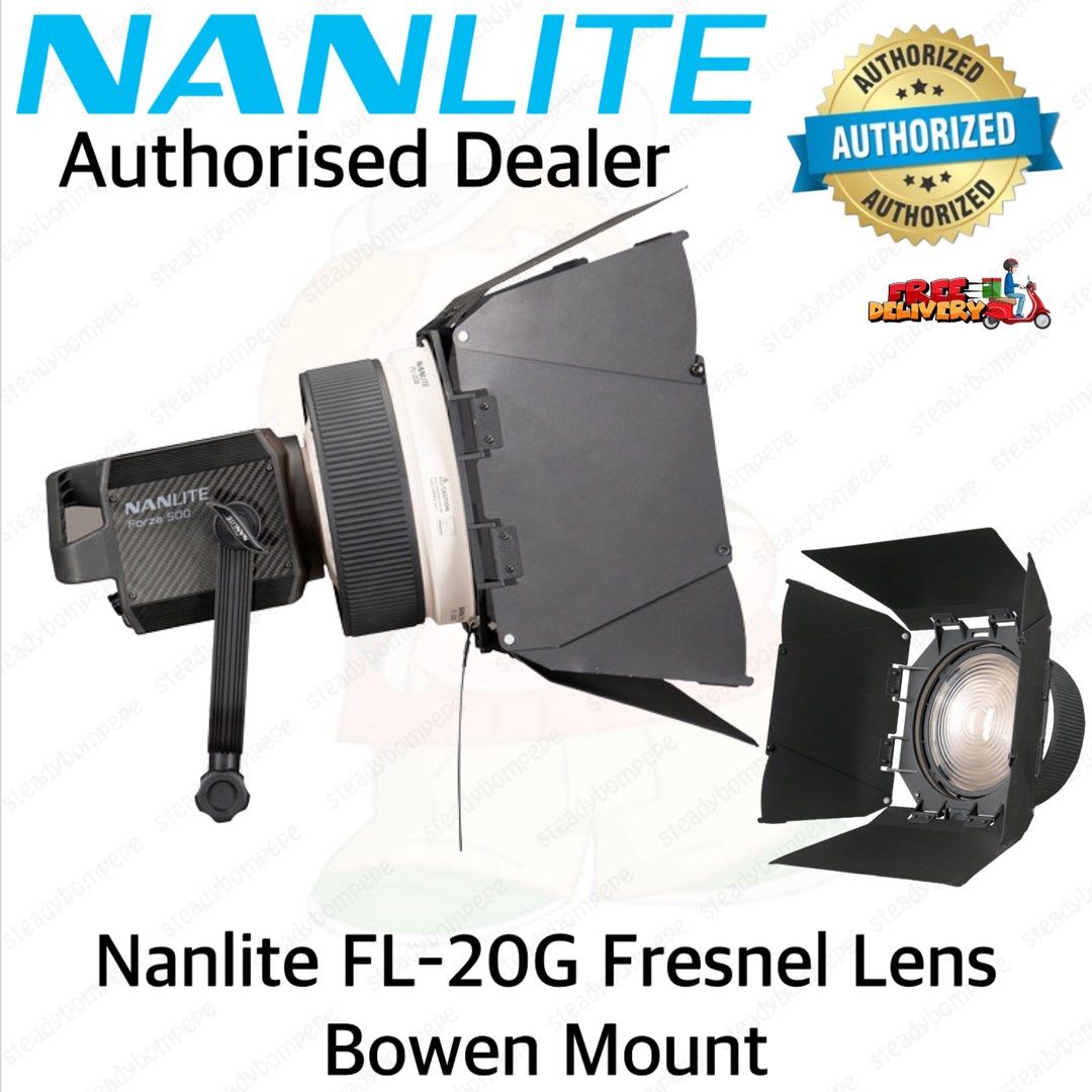 Nanlite FL-20G Fresnel Lens with Bowen Mount, Photography, Photography ...