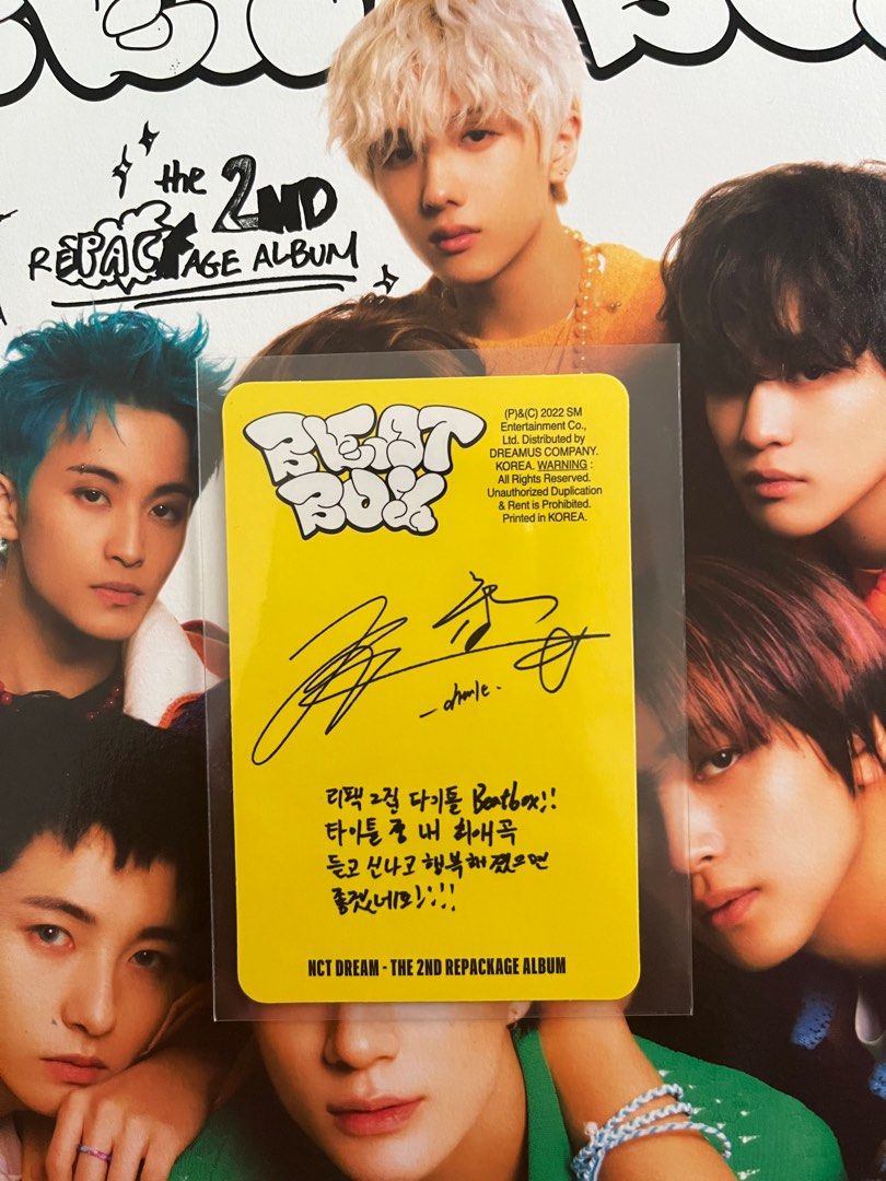 NCT Dream Official Photocard | Beatbox New School Version - Chenle ...
