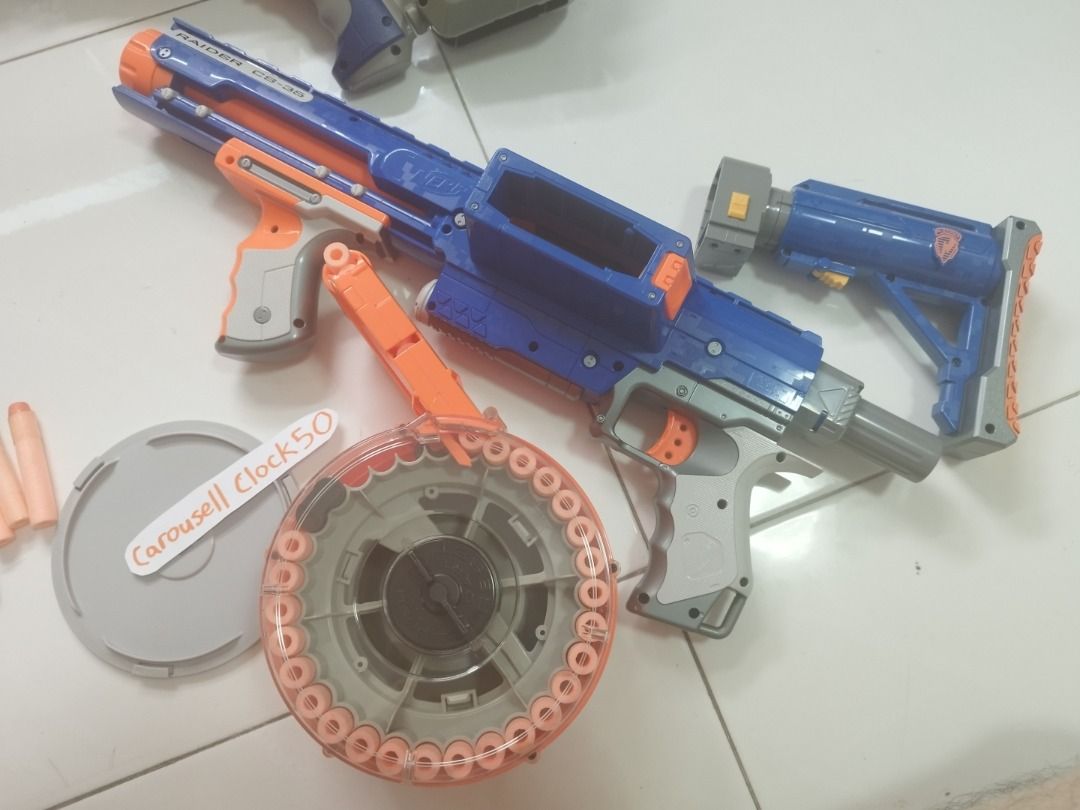 Nerf Longshot (upgraded) & Raider cs-35, Hobbies & Toys, Toys & Games ...