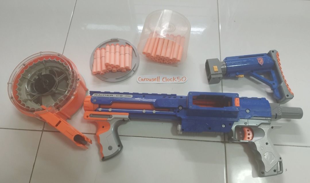 Nerf Longshot (upgraded) & Raider cs-35, Hobbies & Toys, Toys & Games ...