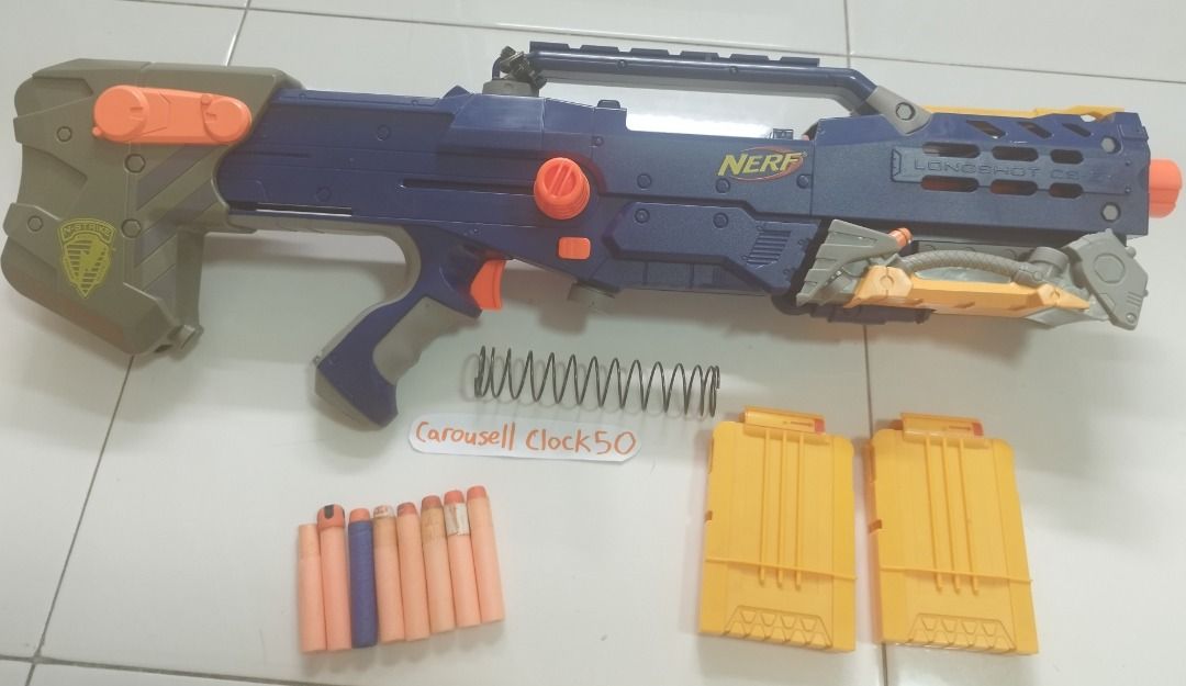 Nerf Longshot (upgraded) & Raider cs-35, Hobbies & Toys, Toys & Games ...