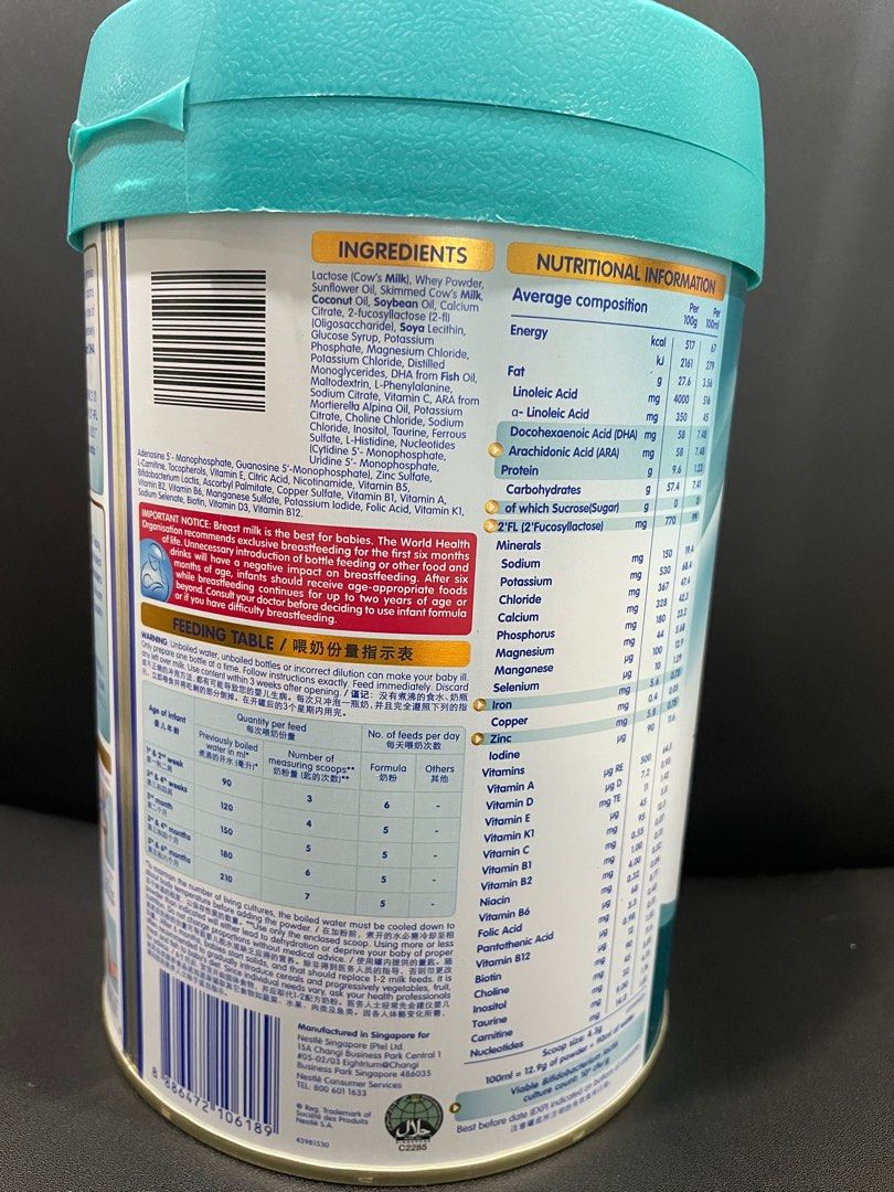 Nestle NAN Optipro Infant Formula Stage 1, 850g, Babies & Kids, Nursing ...