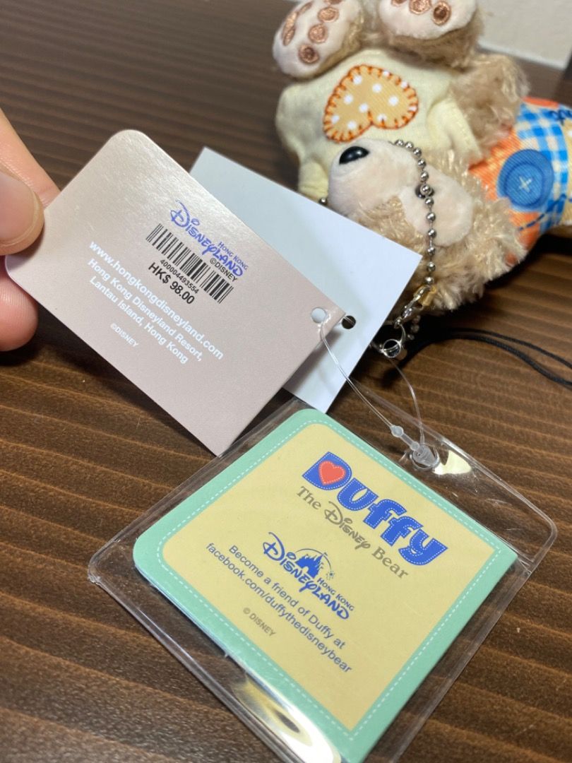 (NEW; 8cm) Disney Duffy and Friends Duffy Made with Heart Plush Toy ...