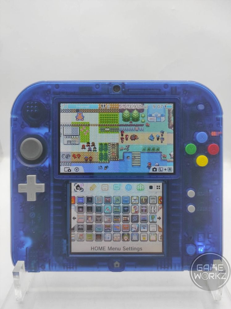 Nintendo 2DS Transparent Blue ( Pokémon Center), Video Gaming, Video ...