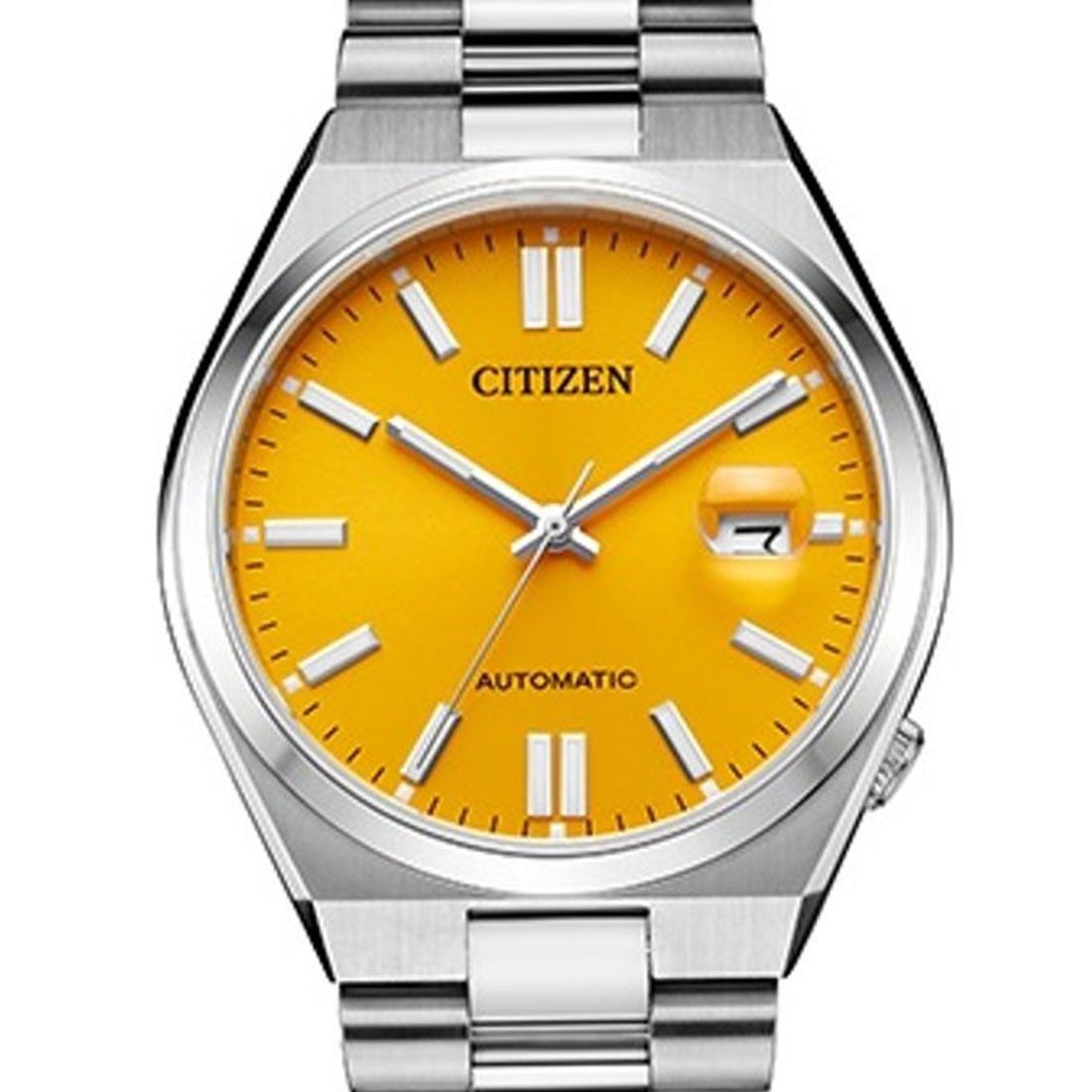 NJ0150-81Z Citizen Mechanical Yellow Dial Male Analog Casual Watch ...