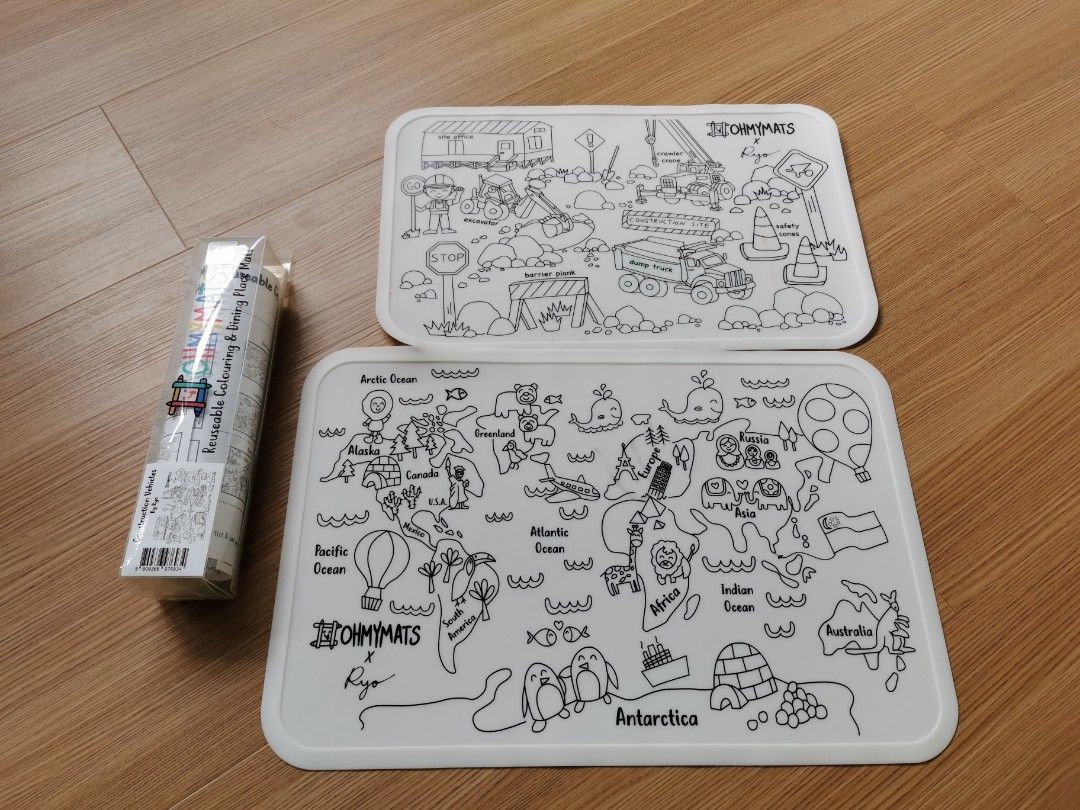 Oh my mats coloring pad, Hobbies & Toys, Stationery & Craft, Other ...