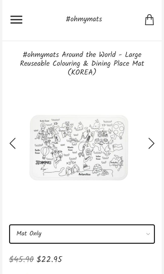 Oh my mats coloring pad, Hobbies & Toys, Stationery & Craft, Other ...