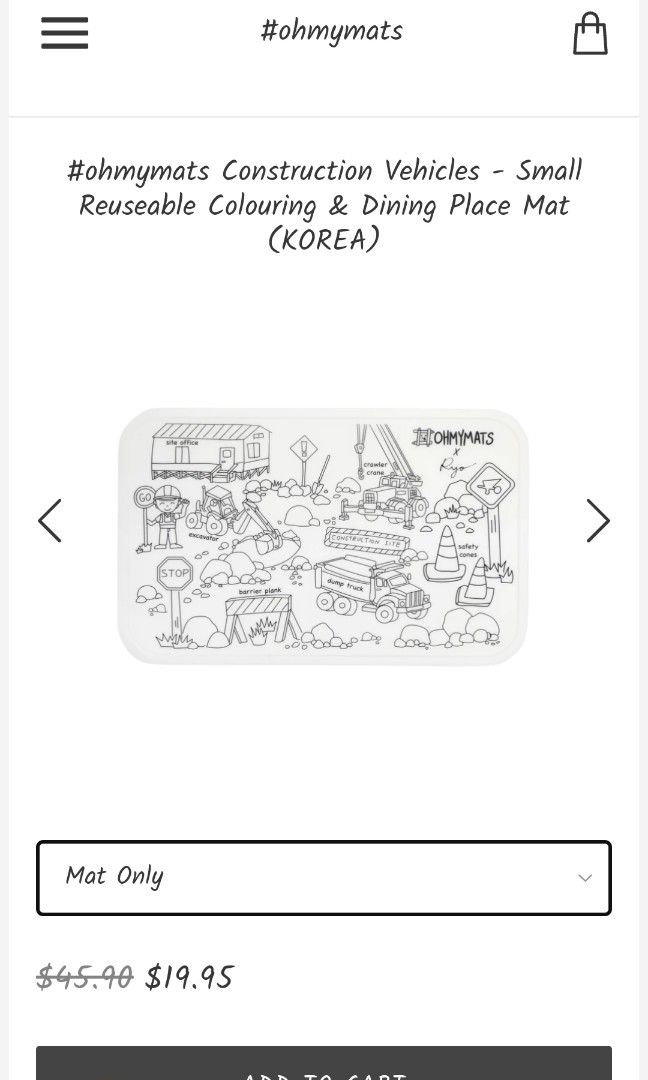 Oh my mats coloring pad, Hobbies & Toys, Stationery & Craft, Other ...