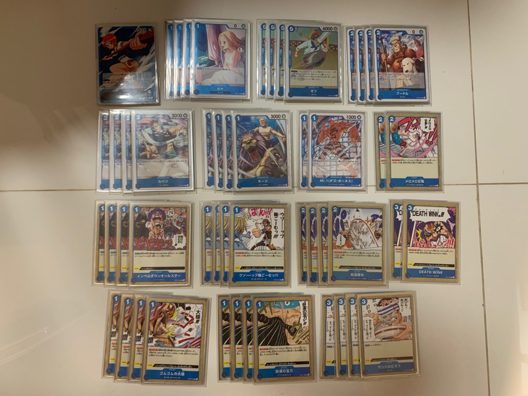 One piece tcg blue decks, Hobbies & Toys, Toys & Games on Carousell
