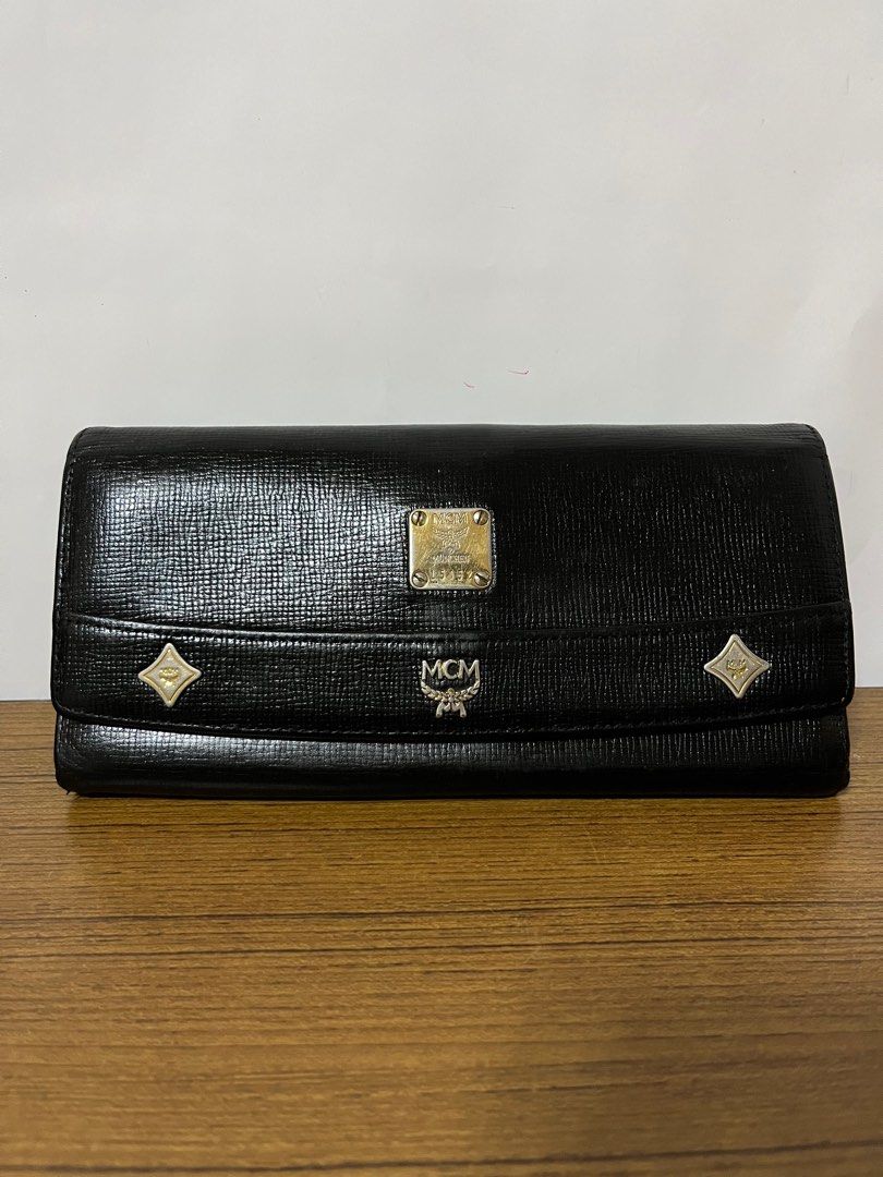 Original MCM vintage long wallet, Luxury, Bags & Wallets on Carousell