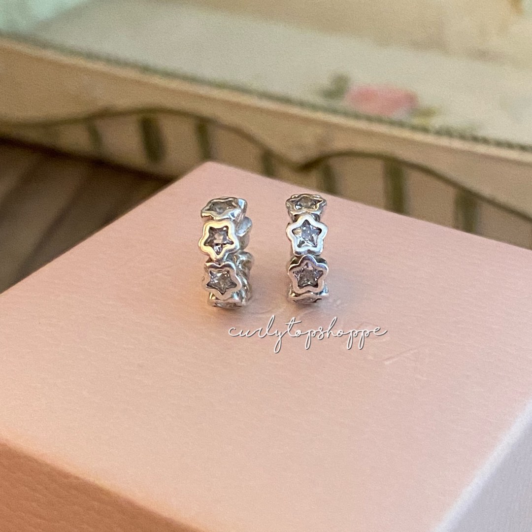 Pandora Starshine Spacers (Pair), Women's Fashion, Jewelry & Organizers ...